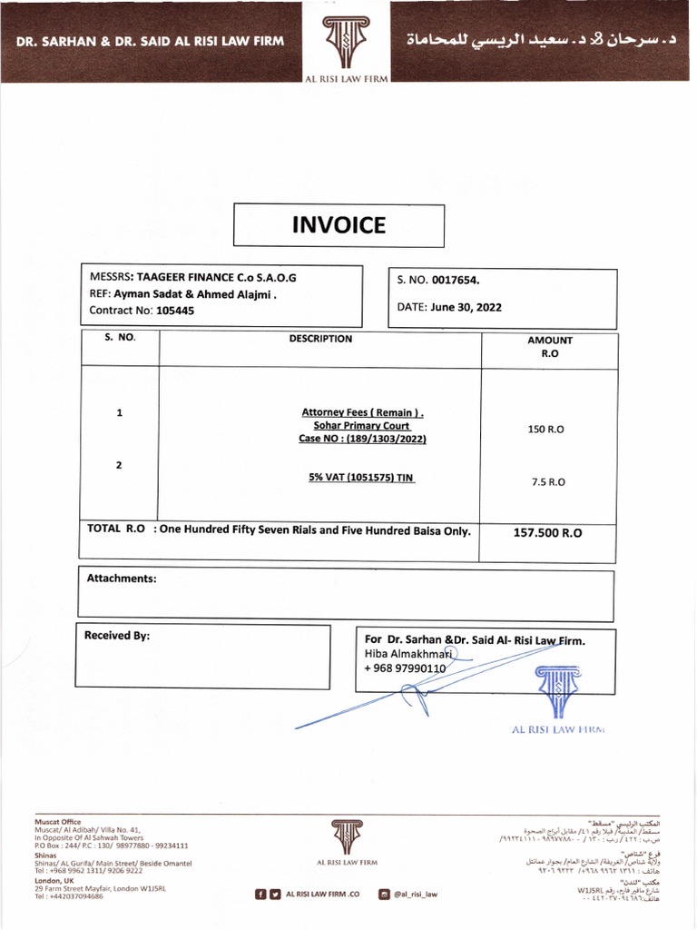 Invoice 17654 | PDF