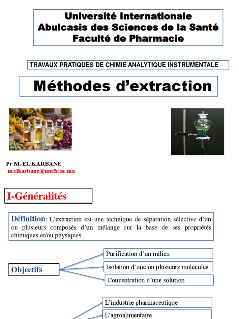 Extraction et Dosage de Parasphan | PDF | Chromatographie en phase ...