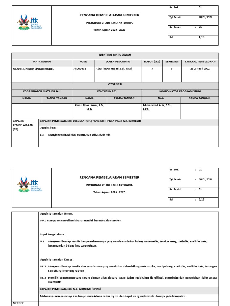 AK201417 - Model Linear | PDF