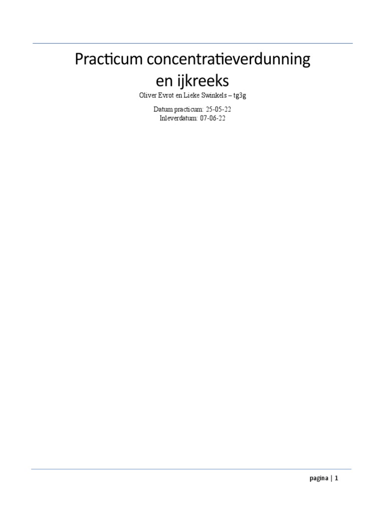 Verslag Scheikunde | PDF