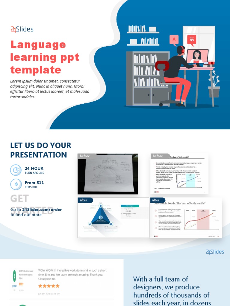 Language Learning PPT Template | PDF | Economies | Business