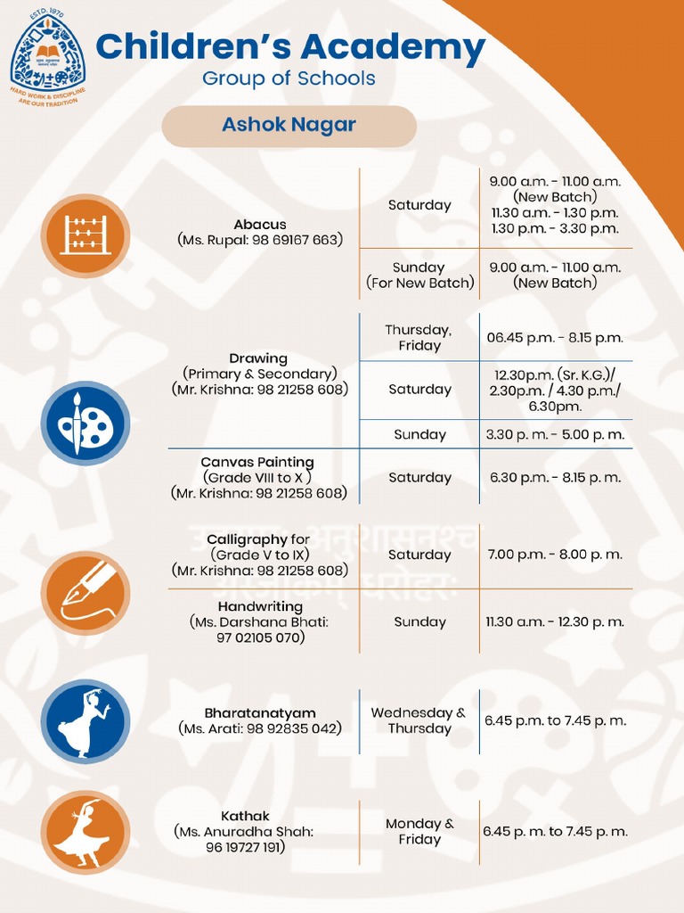 After School Schedule AN | PDF