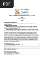 Medical Student Performance Evaluation | PDF | Medical School | Empathy