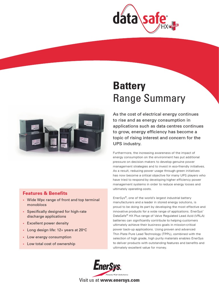 Battery: Range Summary | PDF | Chemistry | Energy Storage