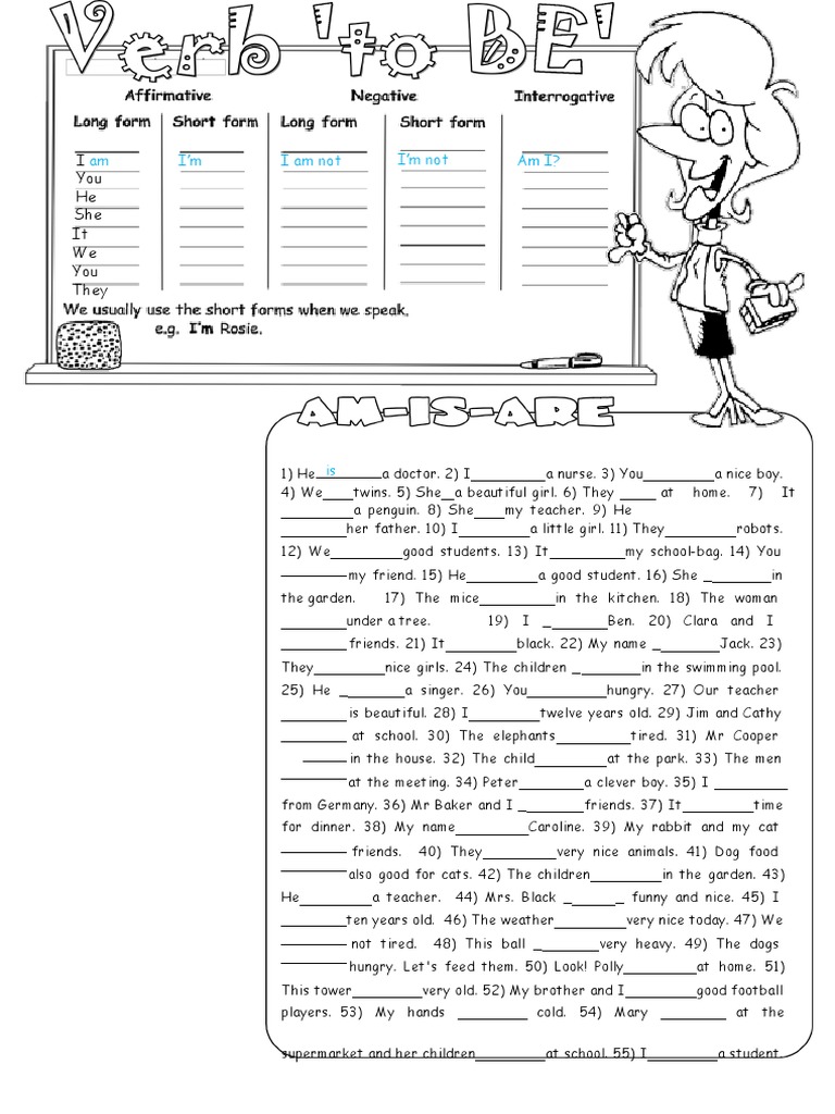 Verb To Be Activity 1275 | PDF | Science & Mathematics