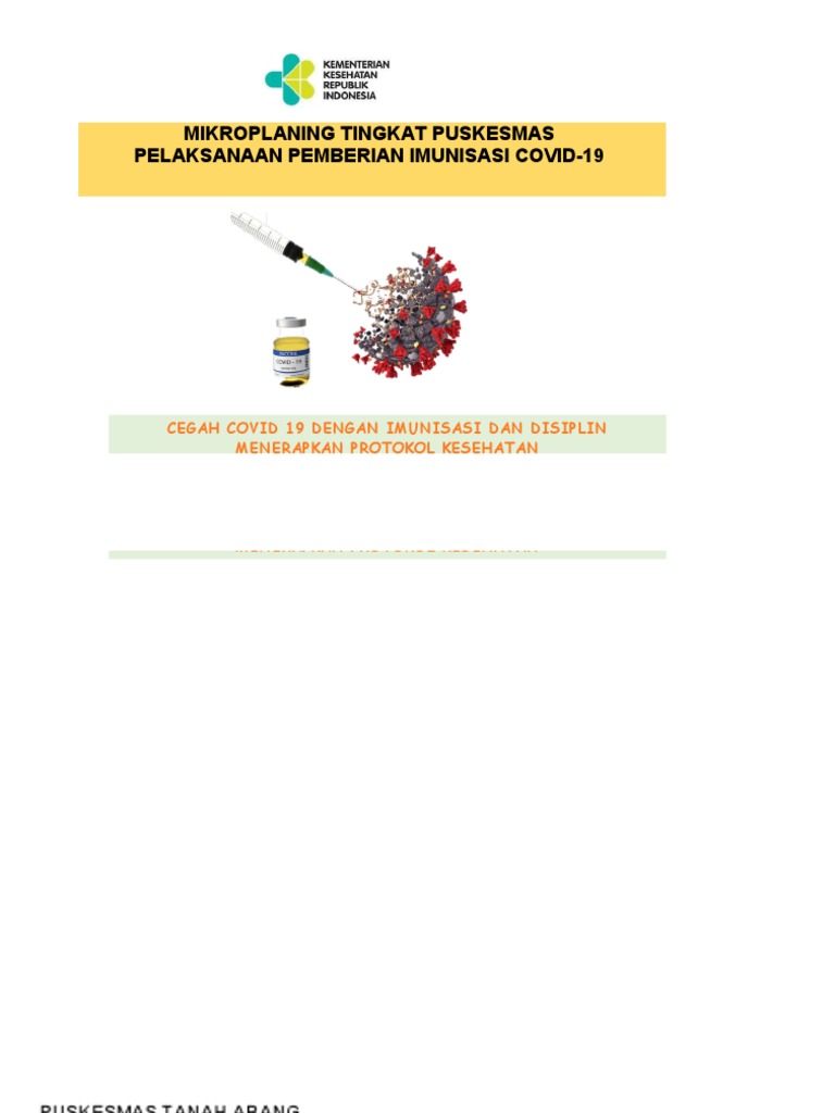 Penugasan Microplaning Puskesmas Tanah Abang - Dr. Chindy | PDF