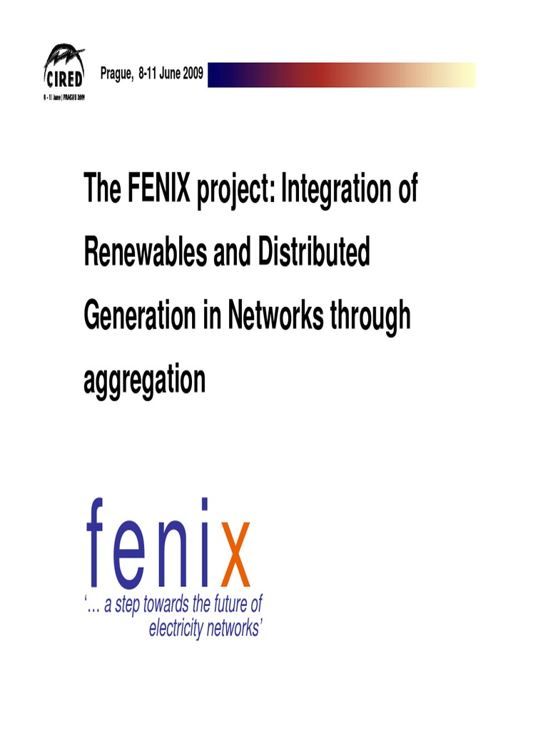 FENIX Project: Renewable Integration in EU | PDF | Electric Power ...