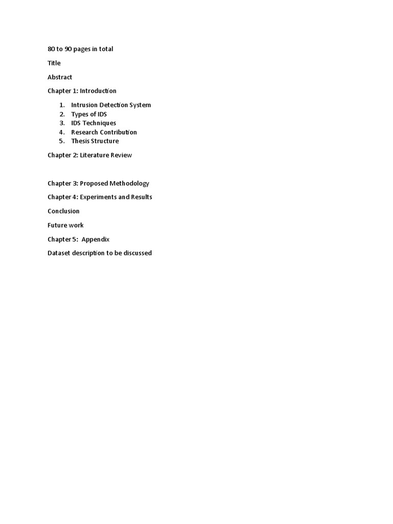 Thesis Pattern | PDF