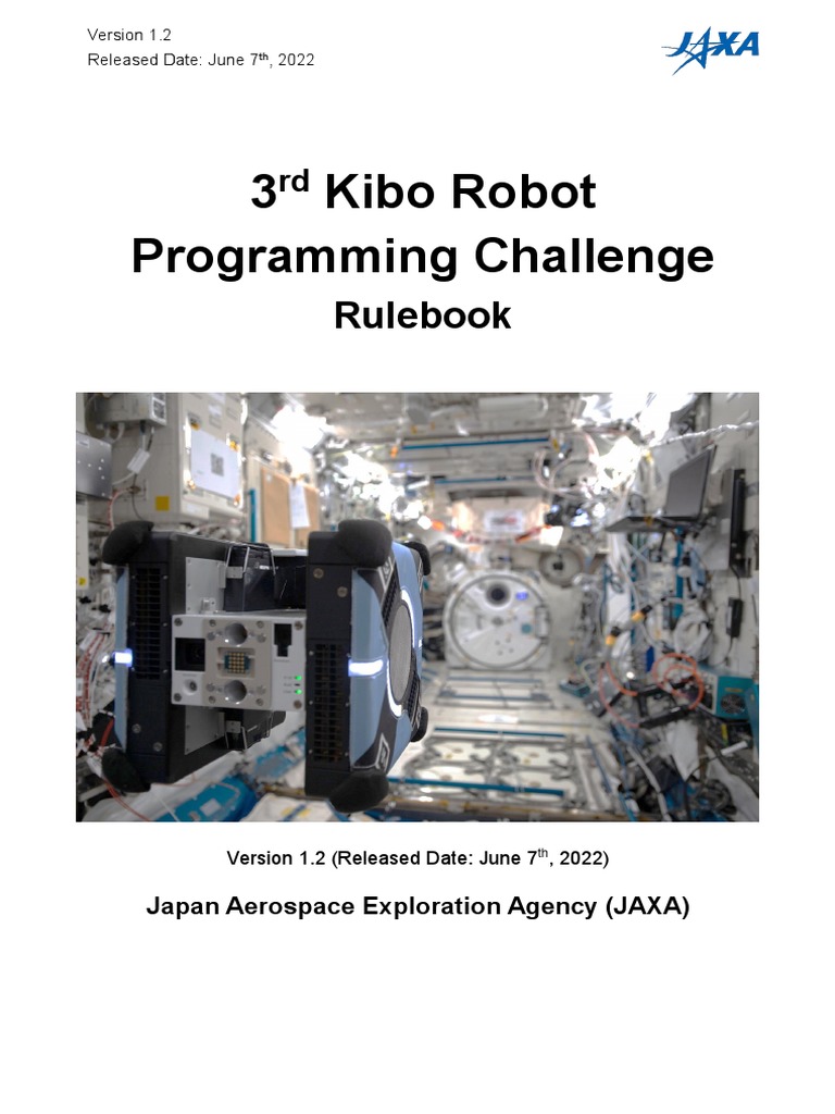 3 Kibo Robot Programming Challenge: Rulebook | PDF | International Space Station | Randomness
