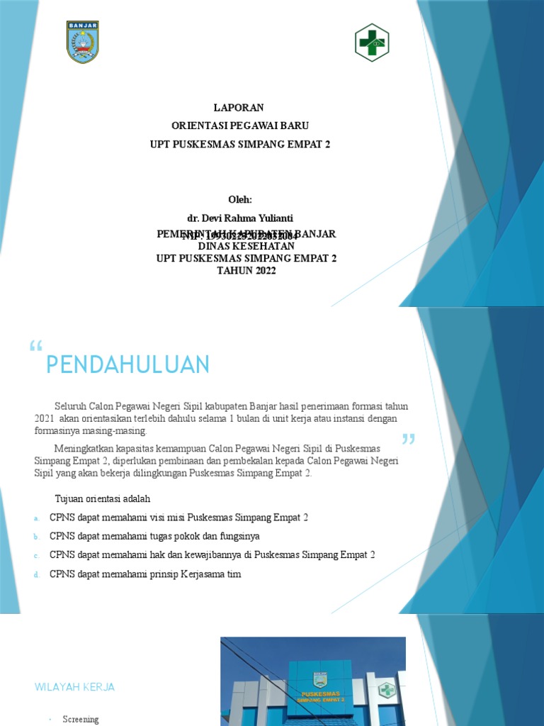 Laporan Orientasi Devi | PDF