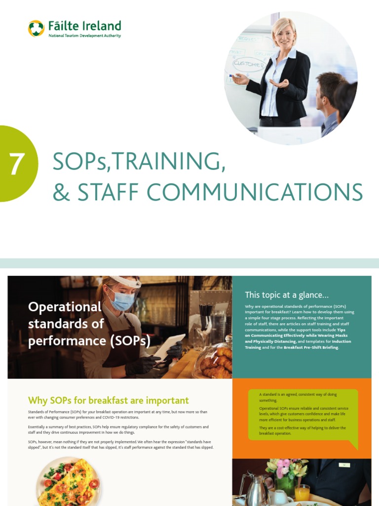 Developing Effective Operational Standards of Performance (SOPs) for a ...