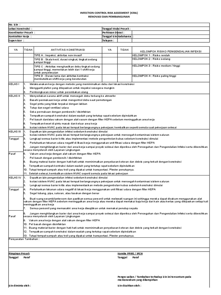 MFK 4. Form Icra Pembangunan Dan Renovasi | PDF