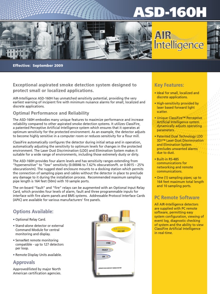 Key Features:: Exceptional Aspirated Smoke Detection System Designed To ...