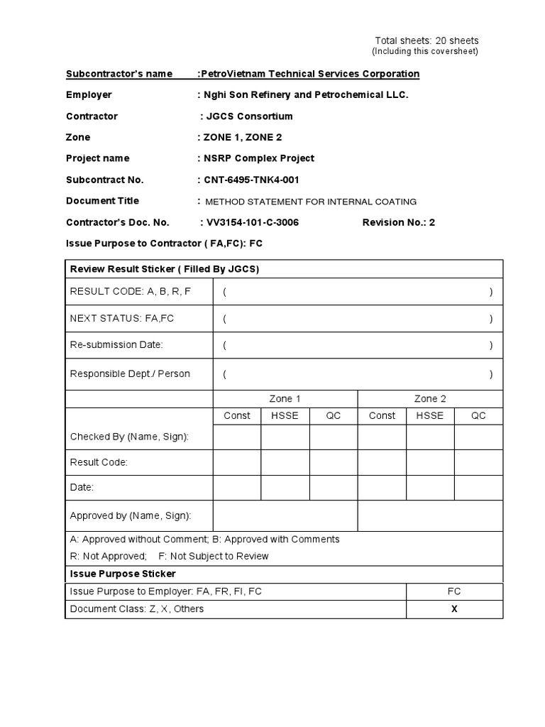 Method Statement For Internal Painting Rev 2 | PDF | Calibration | Paint