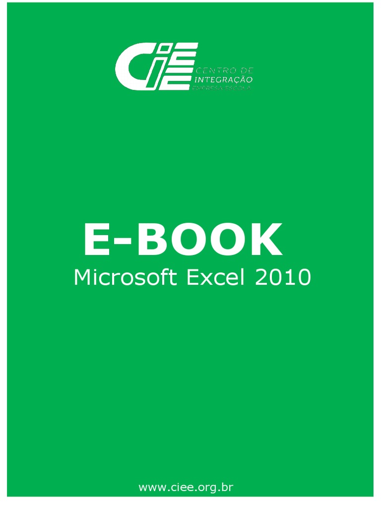 E Book Microsoft Excel 2010 Pdf Microsoft Excel Planilha