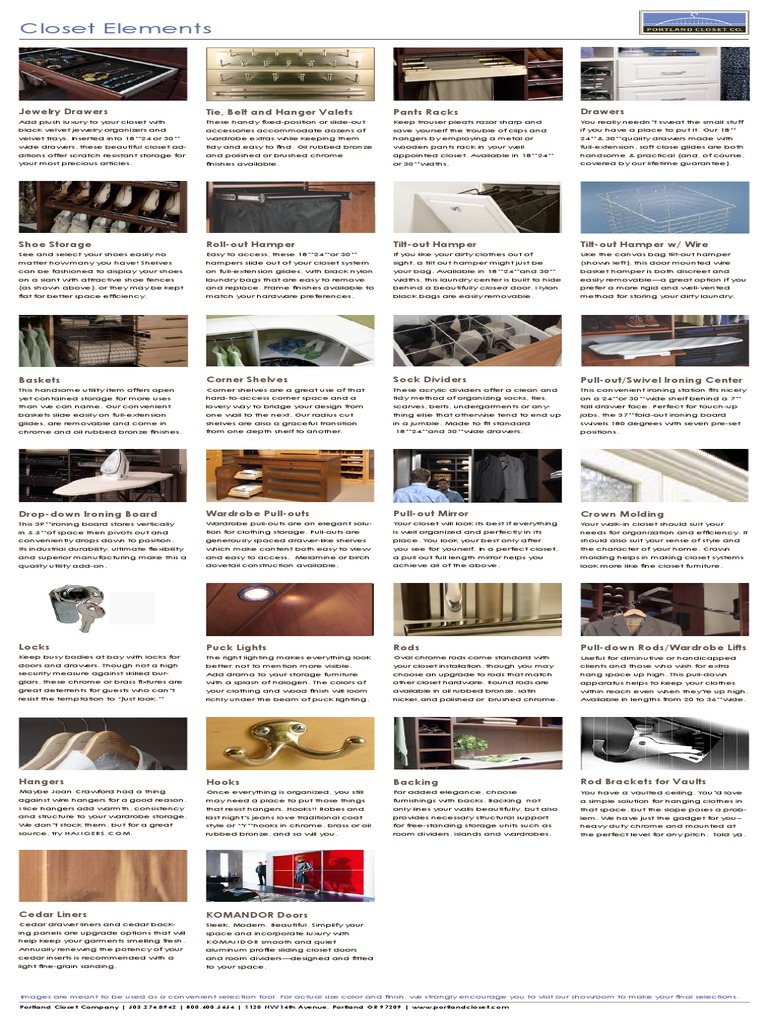 Closet_Elements | PDF | Clothing | Softlines (Retail)