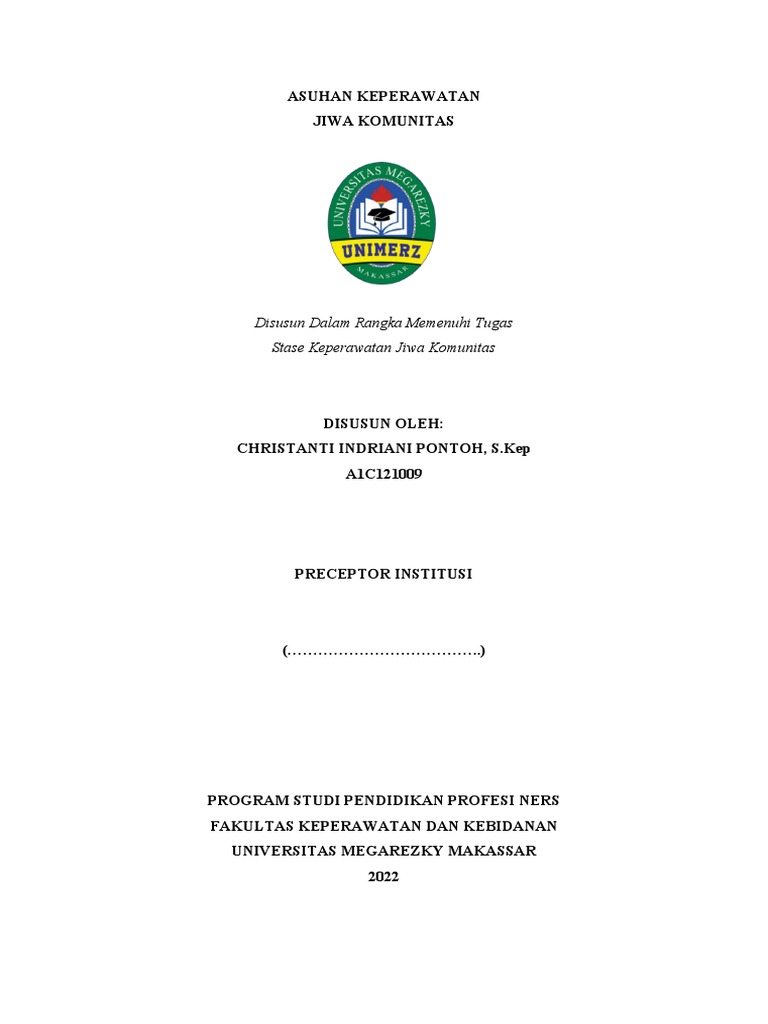 Askep Jiwa Komunitas 2 | PDF | Pengembangan Diri