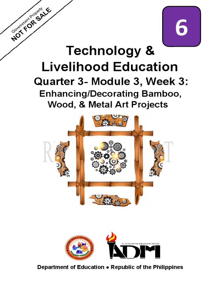 Technology & Livelihood Education: Quarter 3-Module 3, Week 3 | PDF ...