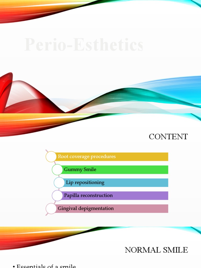 Perio-Esthetics: Root Coverage, Gummy Smile Correction & More | PDF ...