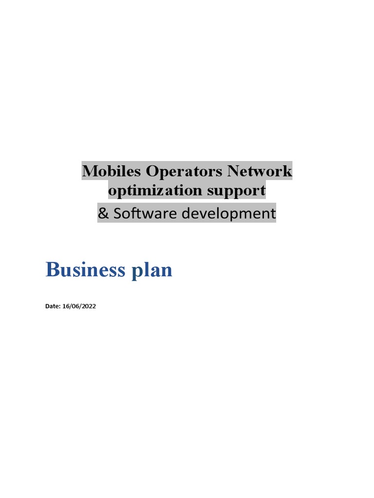 Business Plan GSM | PDF | Risk | Gsm