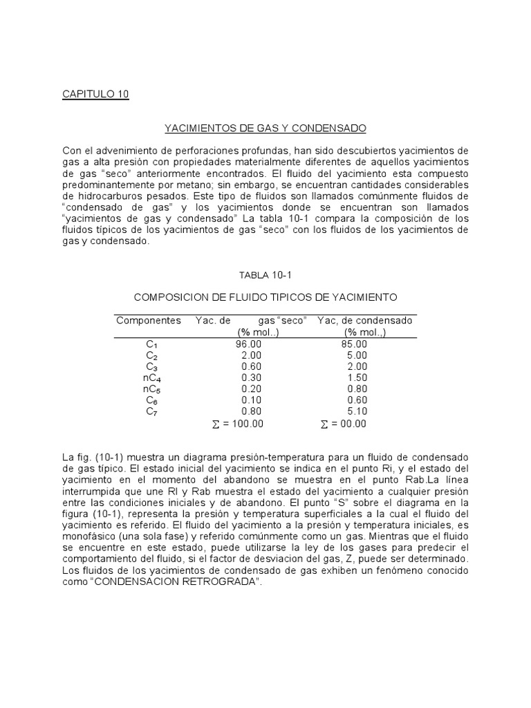 Yacimientos de Gas y Condensado | PDF | Fase (materia) | Gases
