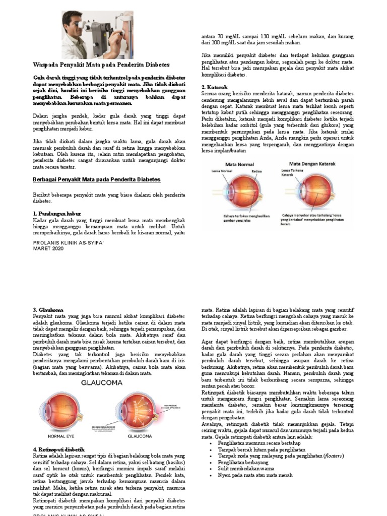 Penyakit Mata Akibat Diabetes | PDF
