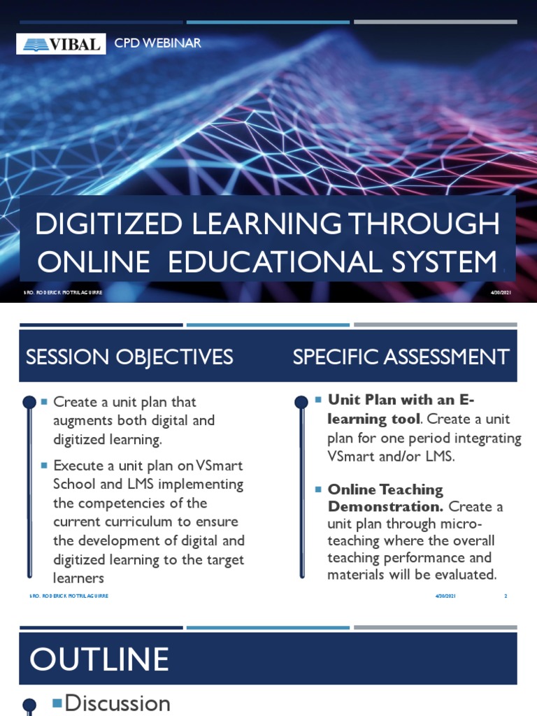 Digitizing Learning Plans for Online Education: Preparing Curriculum ...