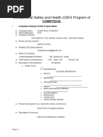 OSH Program Template | PDF | Occupational Safety And Health | Health ...