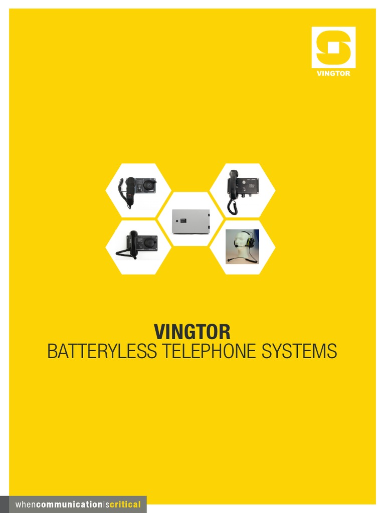 Batteryless Telephone Systems: Vingtor | PDF | Microphone | Telephone