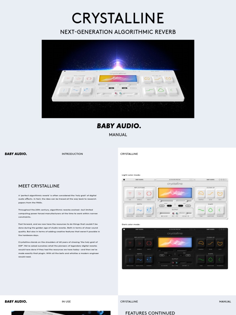 Manual - Crystalline - Baby Audio | PDF | Macintosh | Computer Engineering