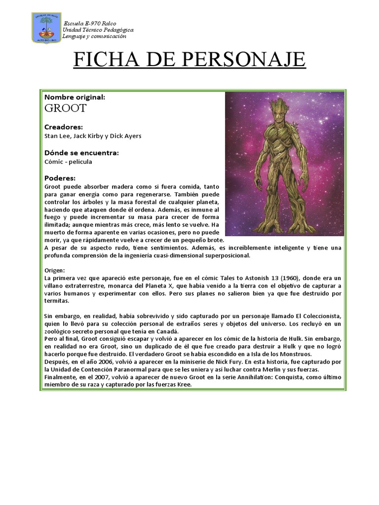 Ficha de Personajes | PDF