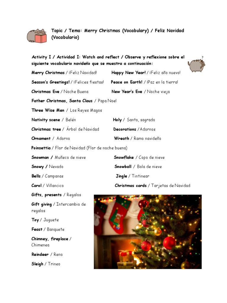 Christmas Activity | PDF | Navidad | Tradiciones navideñas