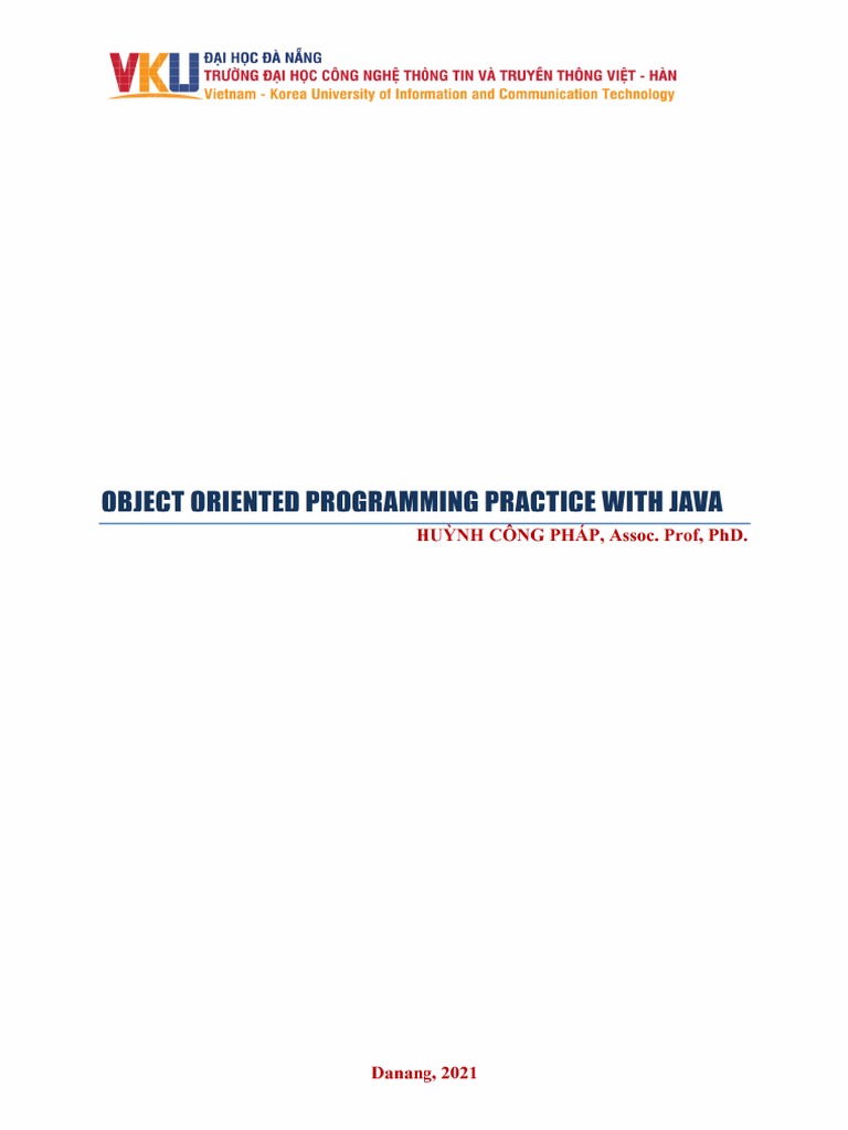 OOP Practice With Java - Full | PDF