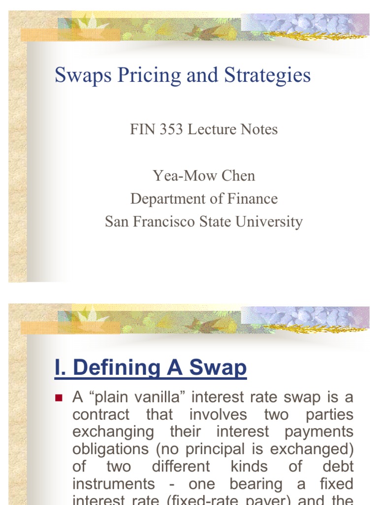 Swaps Pricing and Strategies | PDF