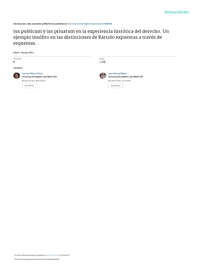 Ius Publicum y Ius Privatum en La Experi | Descargar gratis PDF | Ley ...