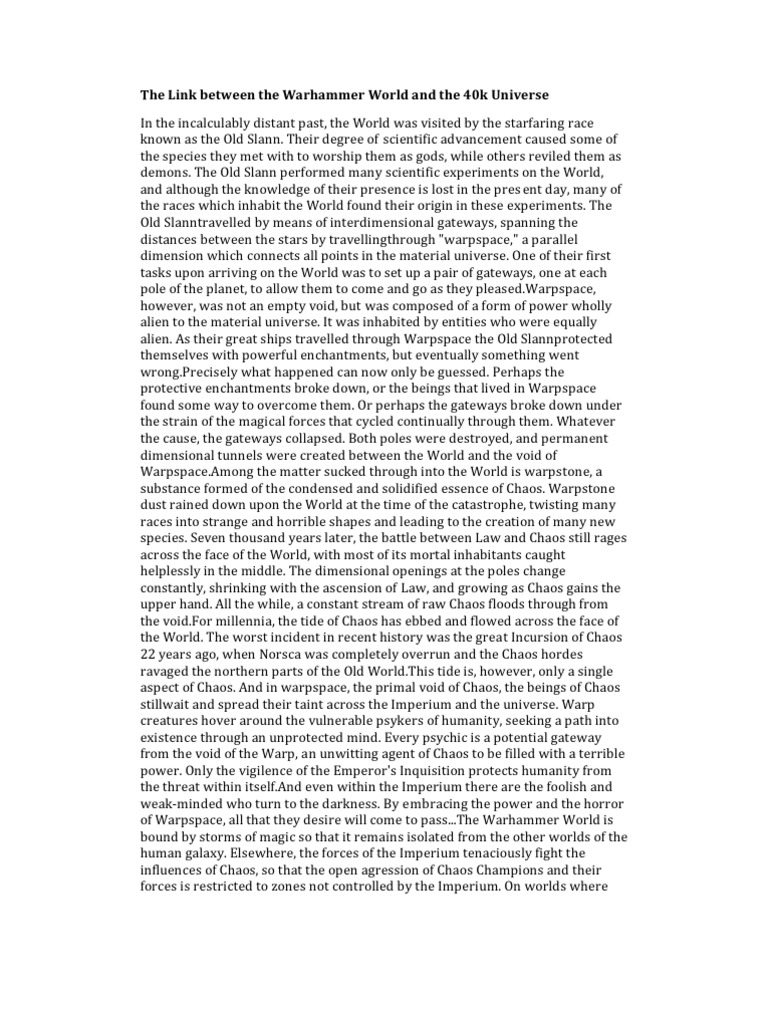 Warhammer Bible | PDF | Nature