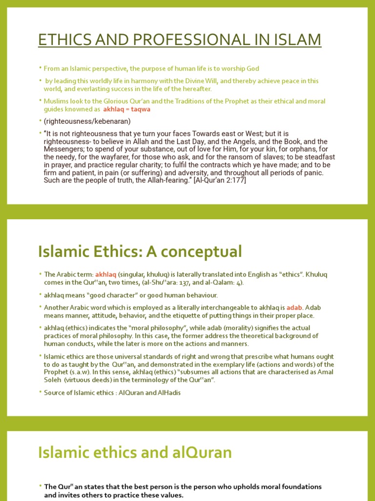 Islamic Ethics | PDF | God In Islam | Tawhid