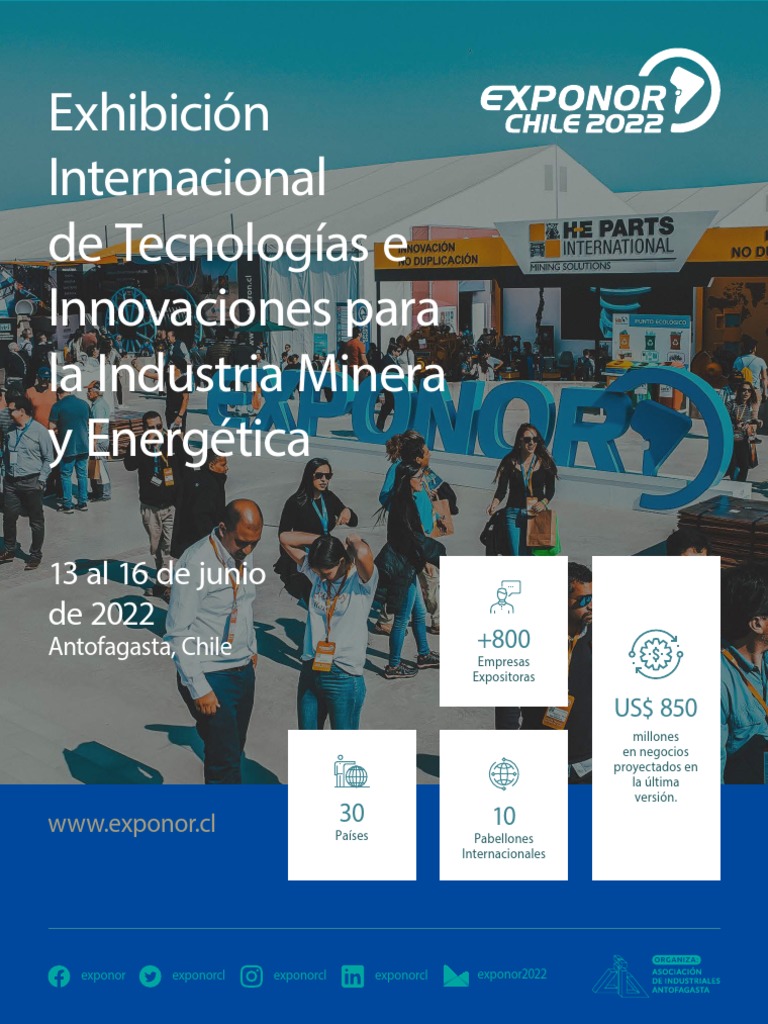 Brochure Exponor 2022 Esp | PDF | Minería | Chile