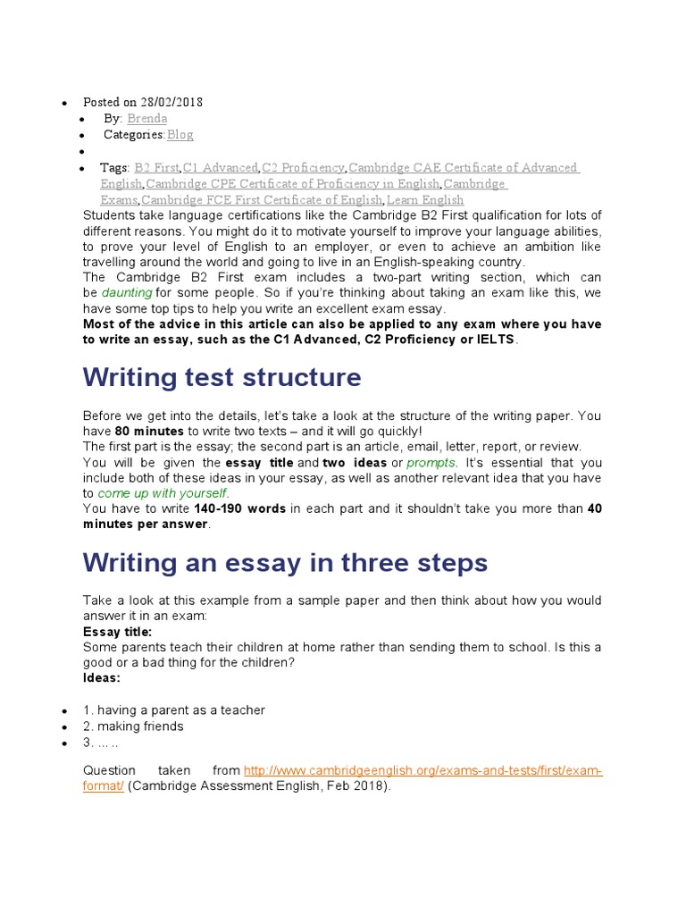 Writing Test Structure: Posted On 28/02/2018 By: Categories: Tags | PDF ...