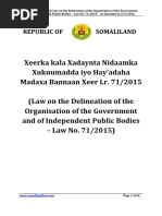 Dastuurka Jamhuuriyadda Somaliland | PDF