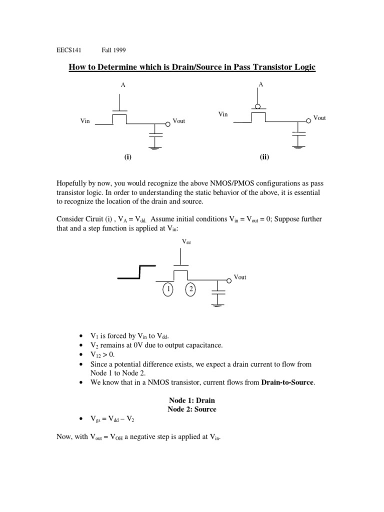 Identifying Drain and Source in Transistors | PDF