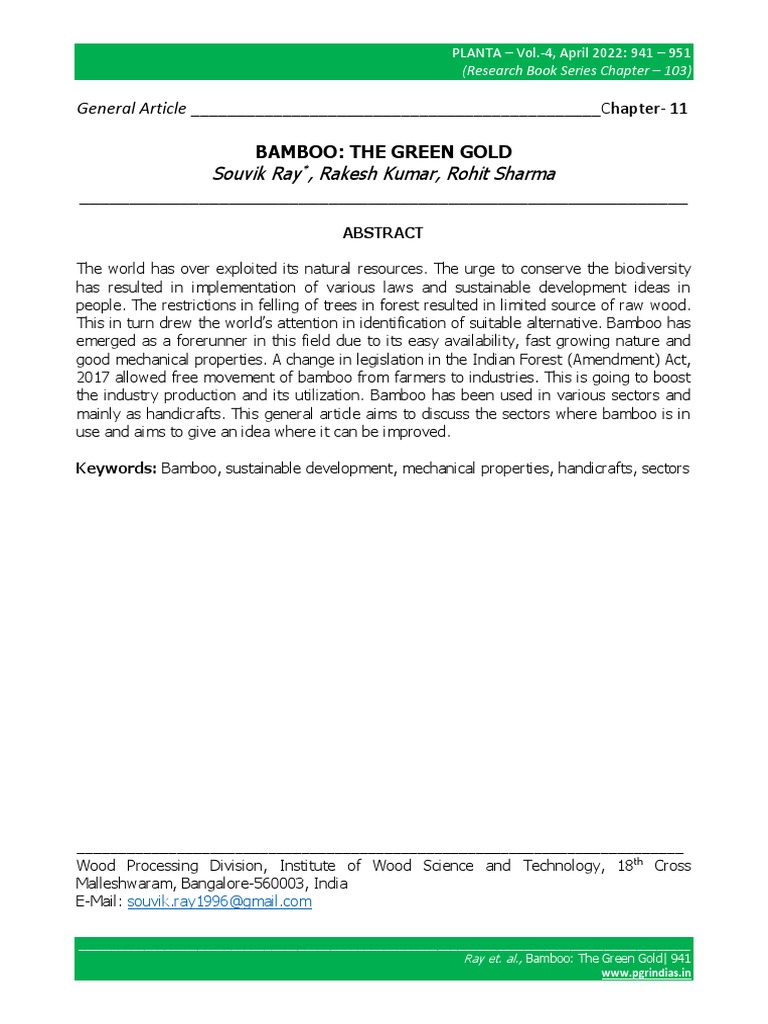 Souvik Ray, Rakesh Kumar, Rohit Sharma | PDF | Young's Modulus | Wood