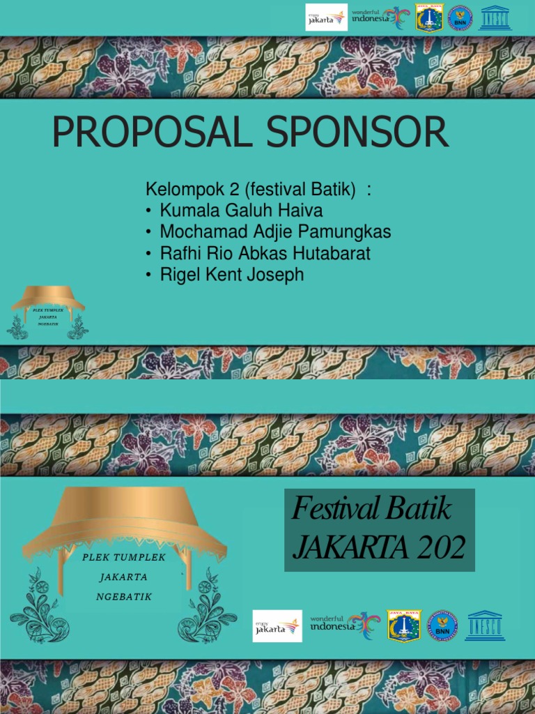 Tugas Kelompok - Proposal-Batik-sponsor | PDF