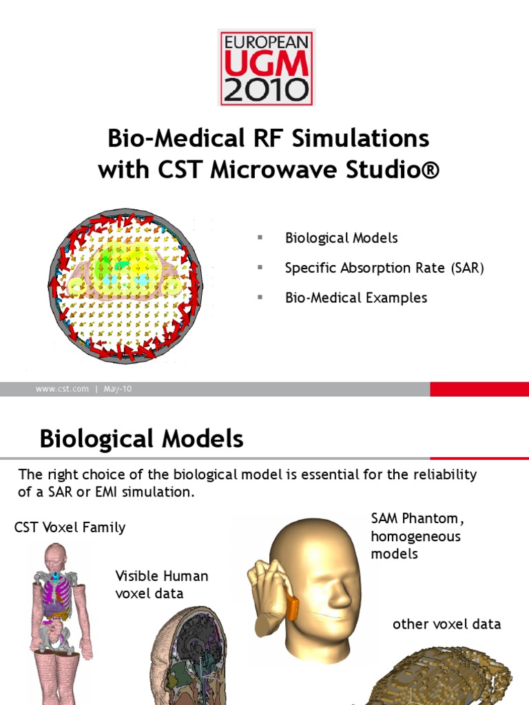 Bio-Medical RF Simulations With CST MICROWAVE STUDIO | PDF | Magnetic ...