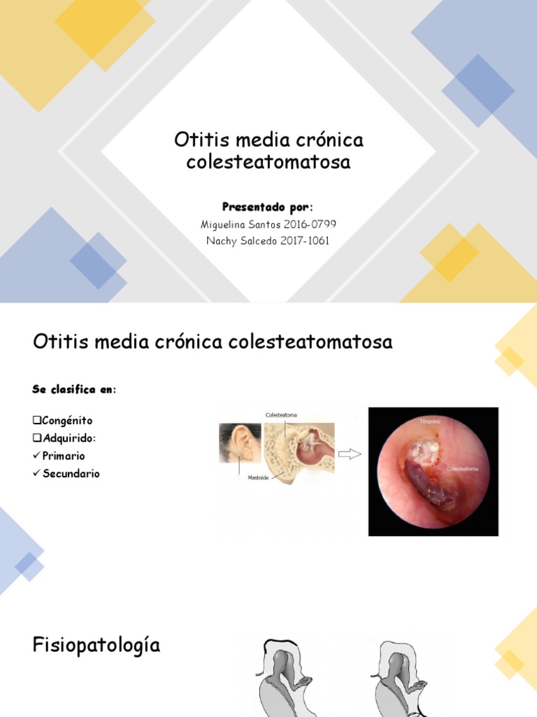Otitis media crónica colesteatomatosa | PDF