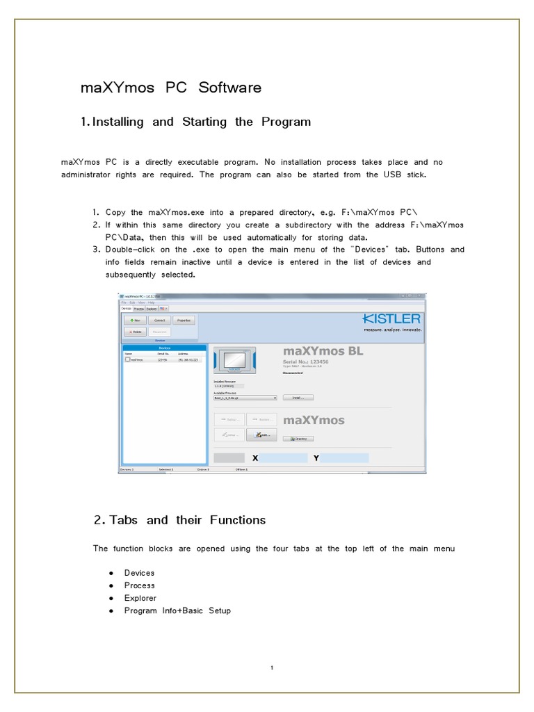 Maxymos PC Software: 1. Installing and Starting The Program | PDF ... Maxymos PC Software: 1. Installing and Starting The Program | PDF ...