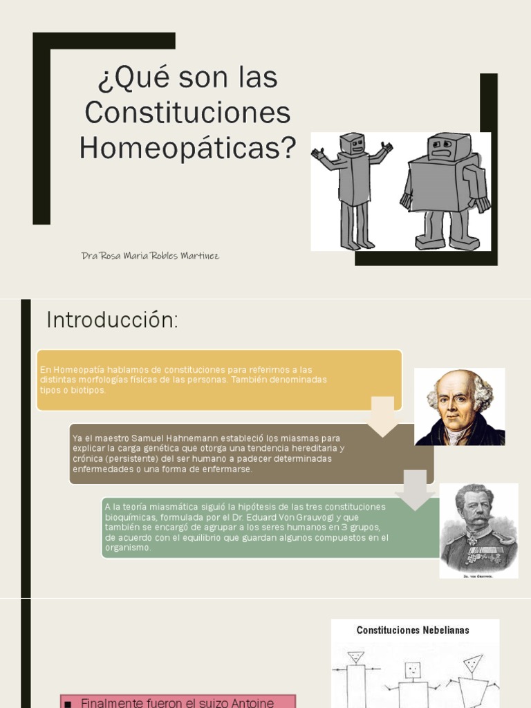 Tipos de Constituciones Homeopáticas | PDF | Homeopatía