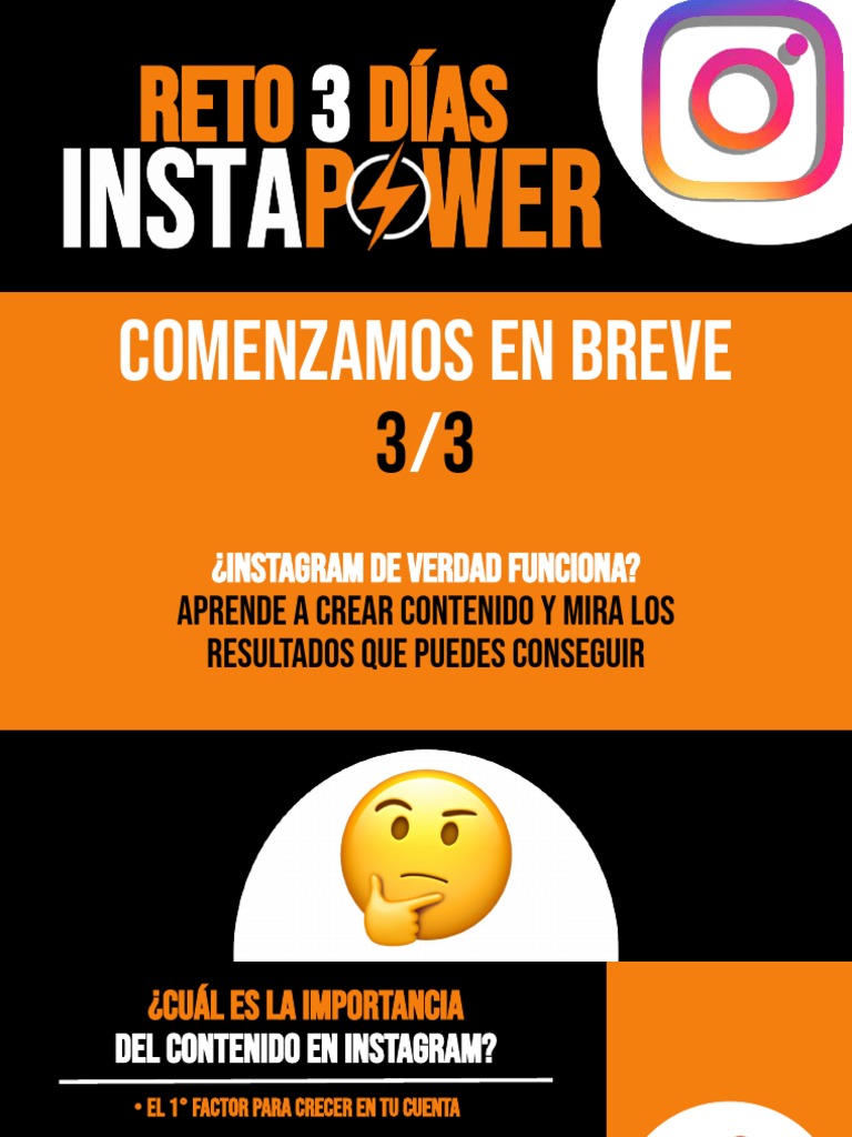 INSTAPOWER - DIA 3 (Con Cuaderno de Ejercicio) | PDF