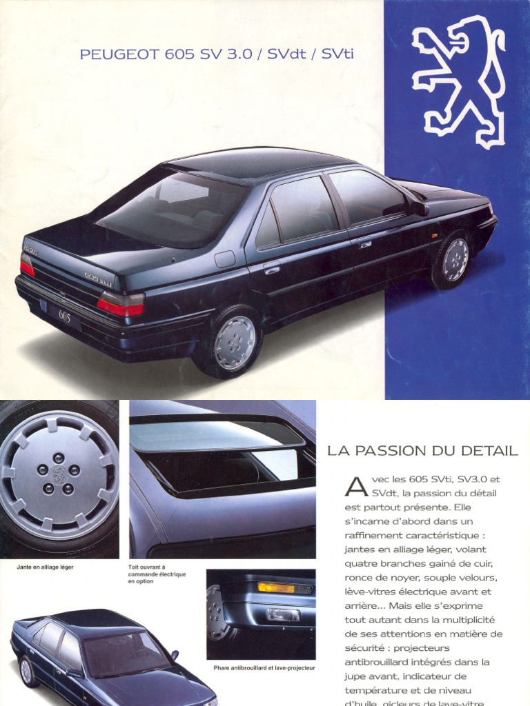 Peugeot 605 SV Phase 1 | PDF