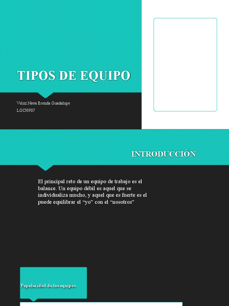 Tipos de Equipos de Trabajo Efectivos | PDF | Negocios
